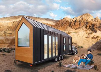 China Light Steel Frame Prefab Trailer Tiny House On Wheels, Sustainable Living Modular Home for sale
