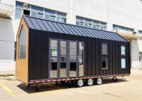 China Australia Standard Light Steel Structure Tiny House With Trailer On Wheels For Camping for sale