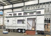 China Modern Tiny House On Wheels With Solar Panels Prefab 2 Bedroom Mobile Home for sale