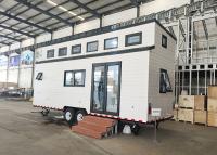 China AS Tiny House On Wheels Ready To Live In Prefab Mobile Home With Solar Panels for sale