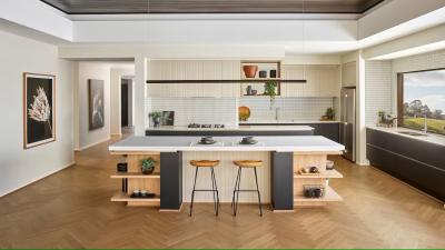 China Light Steel Frame Prefabricated House 4-Bedroom 2-Bathroom Luxury Modular Home for sale