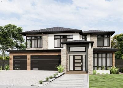 China ICC EN-1090  Prefabricated Light Steel Framing 2 Storey Villa House With Big Windows for sale
