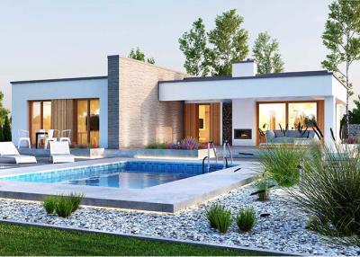 China AU/NZ Standard Light Gauge Steel Villa Prefabricated Luxury Home Design for sale