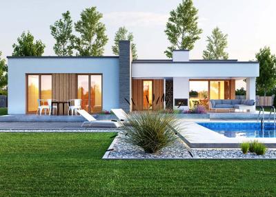 China Light Steel Frame prefab villa house Metal Modular Home for sale