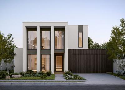 China AS / NZS / USA STANDARD Light Steel Structure Prefabricated Luxury Single Family Homes for sale
