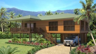 China Light Steel Wooden House Bungalow / Luxury Beach Bungalows For Thailand Cook Islands for sale