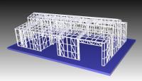 China Fireproof Light Steel Frame Metal Prefab Car Shed With Steel Sheet Cladding Park home for sale
