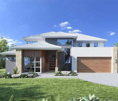 China Double Fast Construction Prefabricated Luxury House With Light Steel Structure for sale