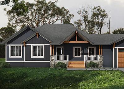 China Cheap Quickliy Prefab Luxury Villas Single Family Home With Steel Frame for sale