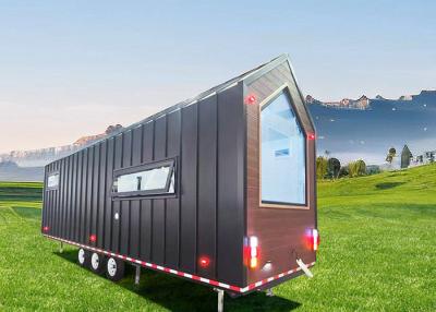 China Portable Prefabricated Tiny Home Mobile Expandable Prefab House On Wheels With Bathroom And Kitchen for sale