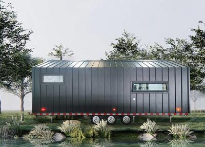 China Australia Project Site Luxury Prefab Tiny House On Wheels With 10mm MDF Flooring for sale