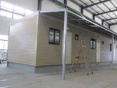 China Light Steel Fully Decorated Finished Bunk Prefabricated House/ Yellow Contemporary Modular Homes for sale