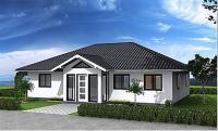 China Hurricane Resist Prefabricated Bungalow Single Family Home , Steel Structure Luxury Villa for sale