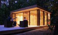 China Yellow Light Steel Guage Frame NZ Cheap Prefab Garden Studio with Small Size for sale