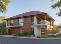 China Luxury Prefab Houses 2 Storey  Design Waterproof With 3 Bedrooms for sale