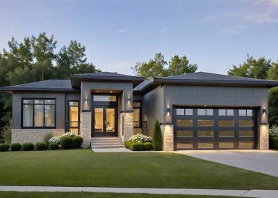 China AS/US Light Gauge Steel Frameing Prefabricated Homes Luxury Modern Prefab Villa Single Family Homes for sale