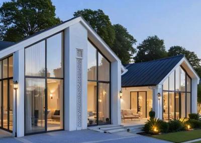 China Modern Light Steel Frame House Kits With 3 Bedrooms NS/AS Prefab Light Steel Frame House for sale