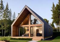 China Prefabricated Cabins With Light Steel Framing Beautiful Wooden House Resort Bunglalow for sale
