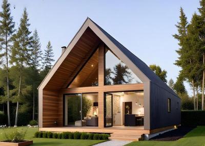 China Prefabricated Cabins With Light Steel Framing Beautiful Wooden House Resort Bunglalow for sale