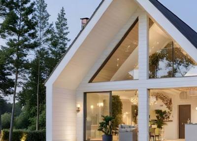 China Au/USA Standard Light Steel Framing Prefab House Wooden House Resort Bunglalow for sale