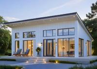 China NS/AS Prefab Beach House Wooden Bungalow Prefab Living Complet With 3 Bedroom for sale