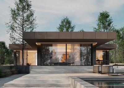 China Luxury 4 Bedroom Pre Fabricated Villa Prefab House With Light Steel Frame House Ktis for sale