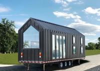 China Luxury A-Frame House Low-Rise Villa Heat-Insulated Modular Home Prefab Tiny House On Wheels for sale