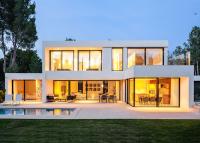 China Modern Two-Story Villa Panelized System Build: Spiez House Prefabricated Light Steel Frame Home for sale