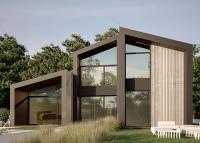 China Customized Prefab House Villa And Office Building With Outdoor Aluminum Windows & Doors for sale