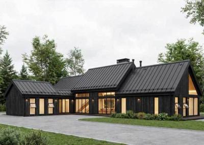 China AS/US Standard Light Steel Frame Prefab House Luxury Villa Panelized Home Kits for sale