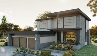 China Modular Prefab House Single Family Home With Light Steel Frame Luxury Mansion for sale