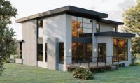 China Modular Prefab House Single Family Home With Light Steel Frame Luxury Mansion for sale