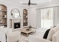 China Luxury Single Family Light Steel Frame Home Inspired by Mediterranean Architecture for sale
