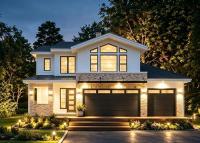 China Luxury Single Family Light Steel Frame Home Inspired by Mediterranean Architecture for sale