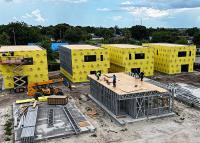 China ICC-ES Certified Modern Prefab Single Family Homes In Florida 8-Unit Residential Project for sale