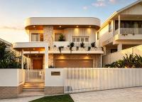 China AS/NZS Prefab House Single Family Homes Luxury House Villa With Light Steel Frame for sale