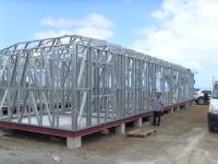 China Prefabricated Light Steel Frame Houses / Hurricane Resistant Prefab House Granny Flat for sale