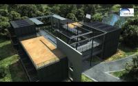 China Solar Panel Prefab Modular Homes Fully Finished Movable For Office Garden Studio for sale