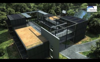 China Solar Panel Prefab Modular Homes Fully Finished Movable For Office Garden Studio for sale