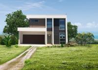 China AS4600 Large Light Steel Frame Prefab Villa / Prefabricated Steel Home Kits for sale