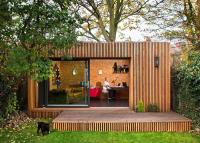 China Custom Wooden Design Mobile Prefab Garden Studio | Light Steel Frame Cabin for sale