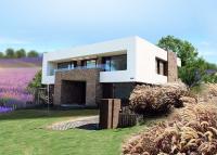 China Modern Modular Home | Light Steel Frame Prefab House With Big Windows for sale