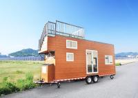 China Prefab Luxury Light Gauge Tiny House On Wheels Australia American Standard for sale