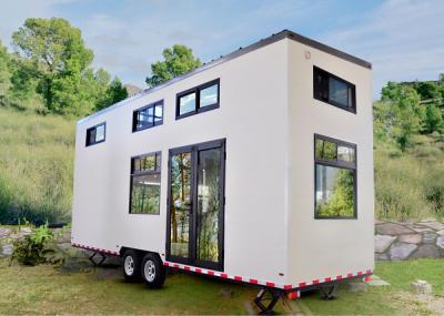 China Prefabricated Tiny House On Wheels With Alu.Casement Door Air Conditioning Optional for sale