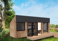 China Prefabricated Tiny House On Wheels | Modular Light Steel Frame With Engineered Framing System for sale