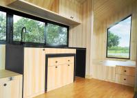 China Prefabricated Tiny House On Wheels | Modular Light Steel Frame With Engineered Framing System for sale