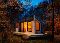 China Prefabricated Tiny House On Wheels | Modular Light Steel Frame With Engineered Framing System for sale