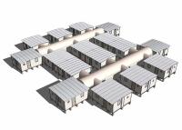 China Metal Isolation House Mobile Field Housel In Quick Assemble White Color Low Cost Prefab House for sale