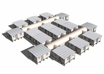 China Metal Isolation House Mobile Field Housel In Quick Assemble White Color Low Cost Prefab House for sale