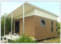 China Australia Style Prefabricated House Kits , Modern Prefab House With WPC cladding for sale